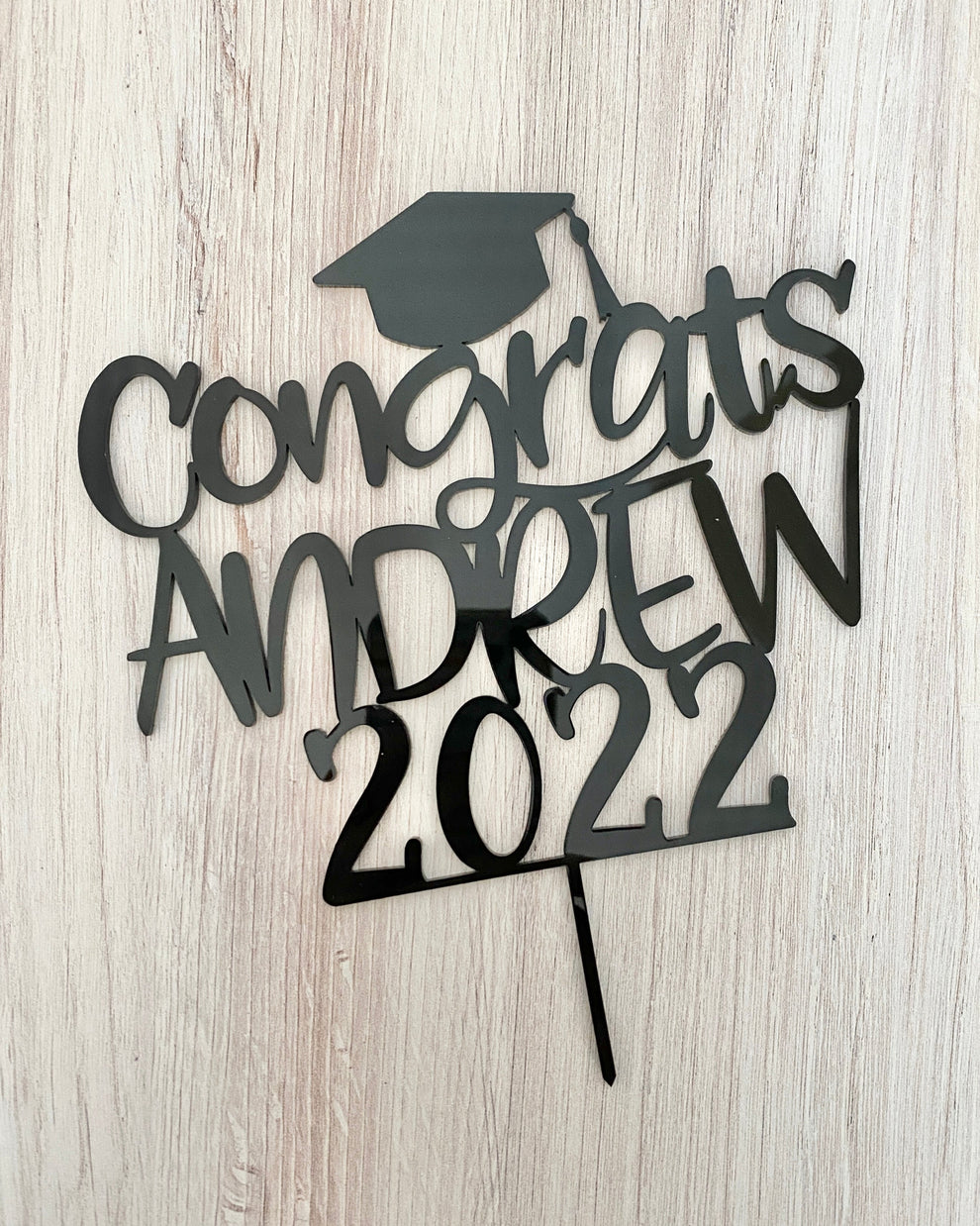 Personalized Graduation Cake Topper – zoo&roo