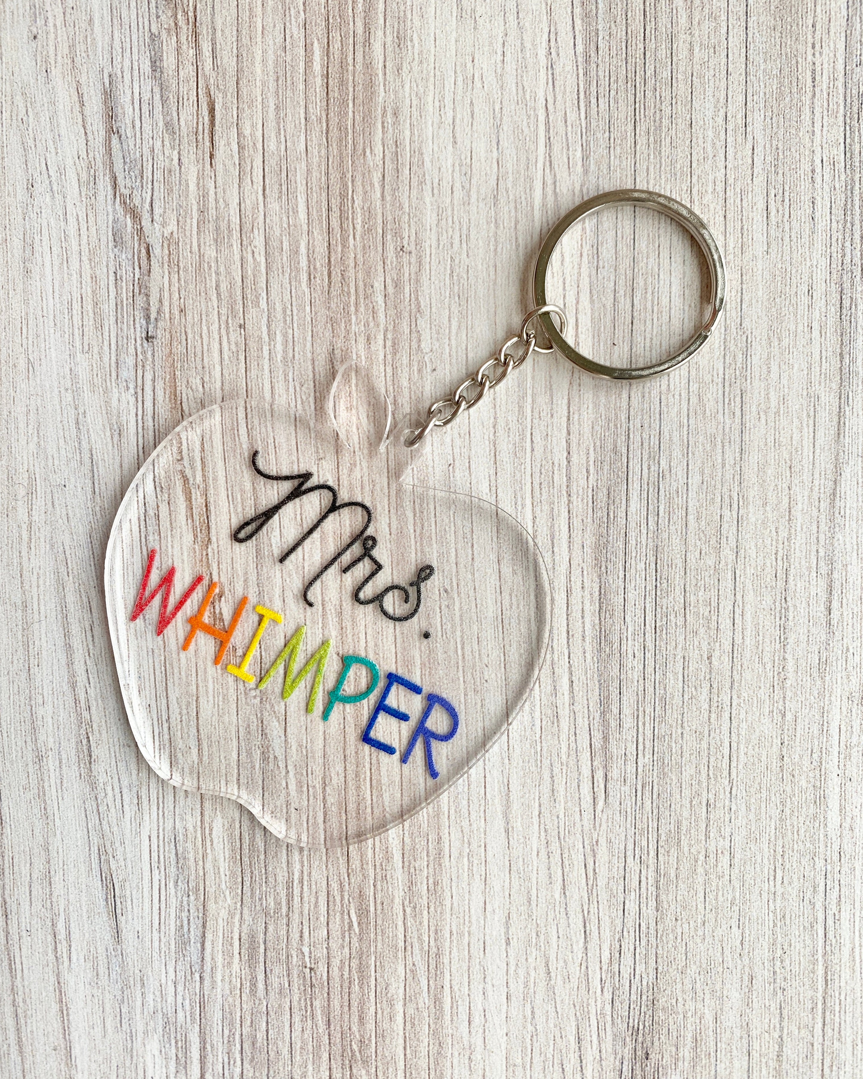 Apple for Teacher Keychain – zoo&roo