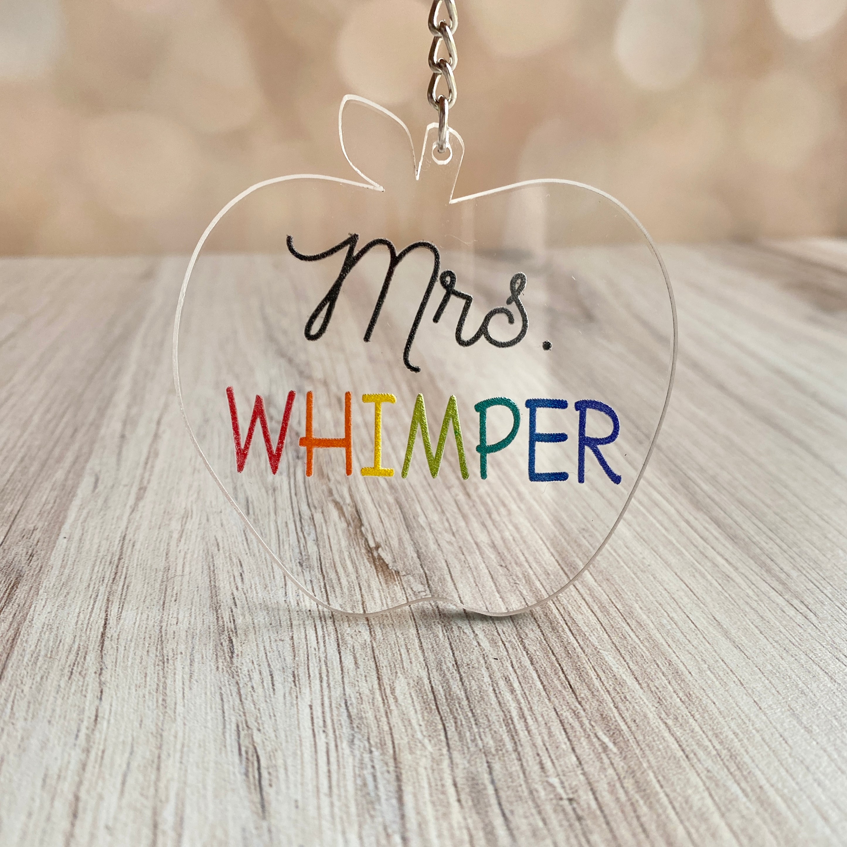 Apple for Teacher Keychain – zoo&roo